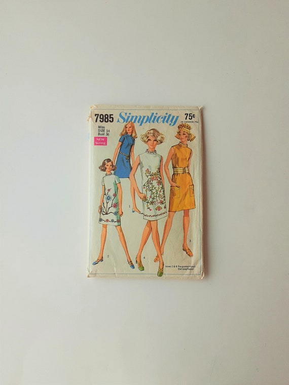 Vintage Sewing Pattern for Women Simplicity 7985 Junk - Etsy
