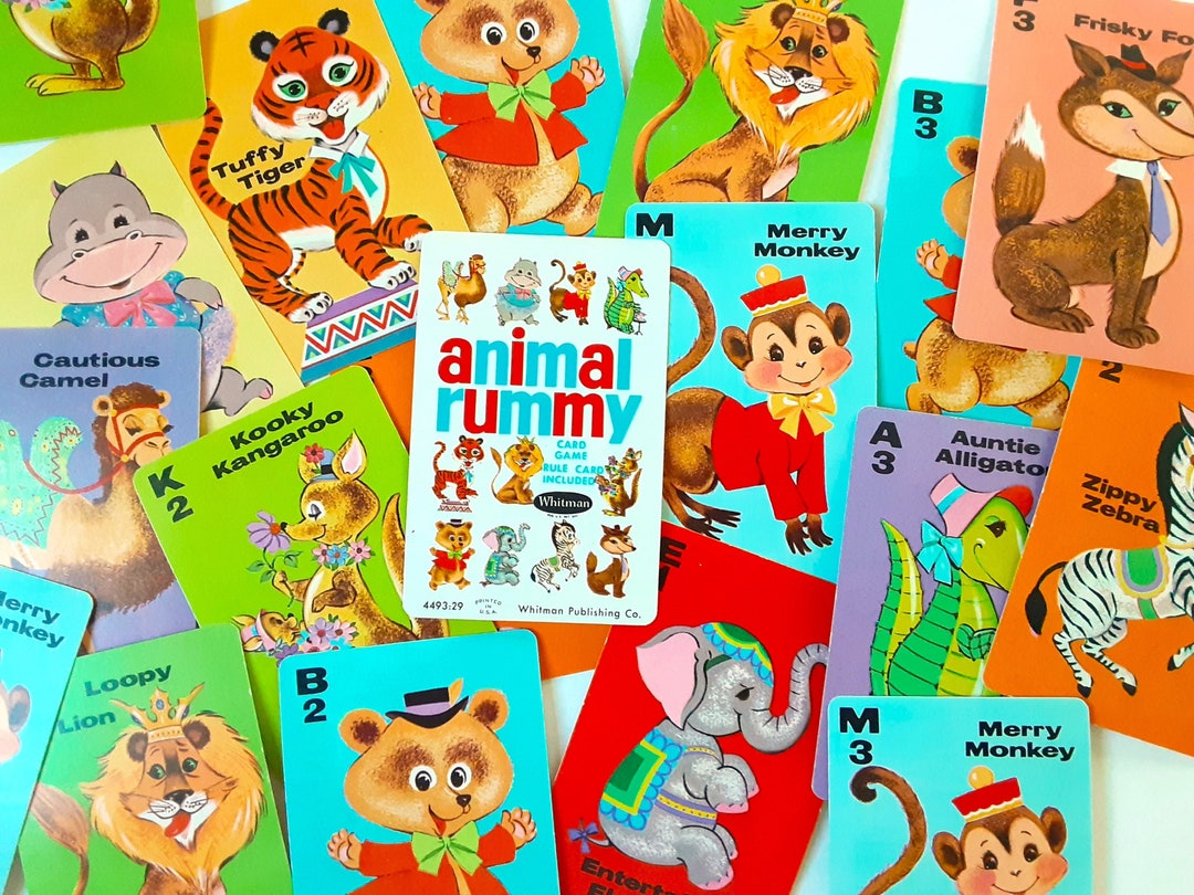 Vintage Rummy Game Cards, Junk Journal Cards, Vintage Game Ephemera ...