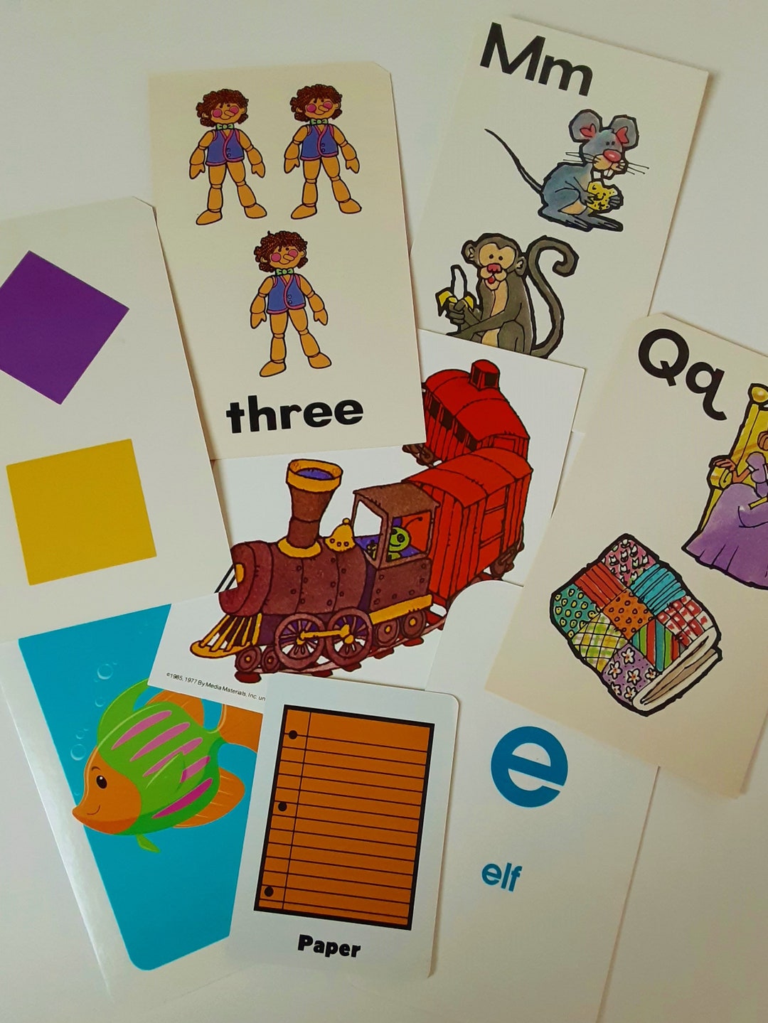 Vintage Flash Cards Alphabet Flashcards Lot of 9 Retro Game - Etsy