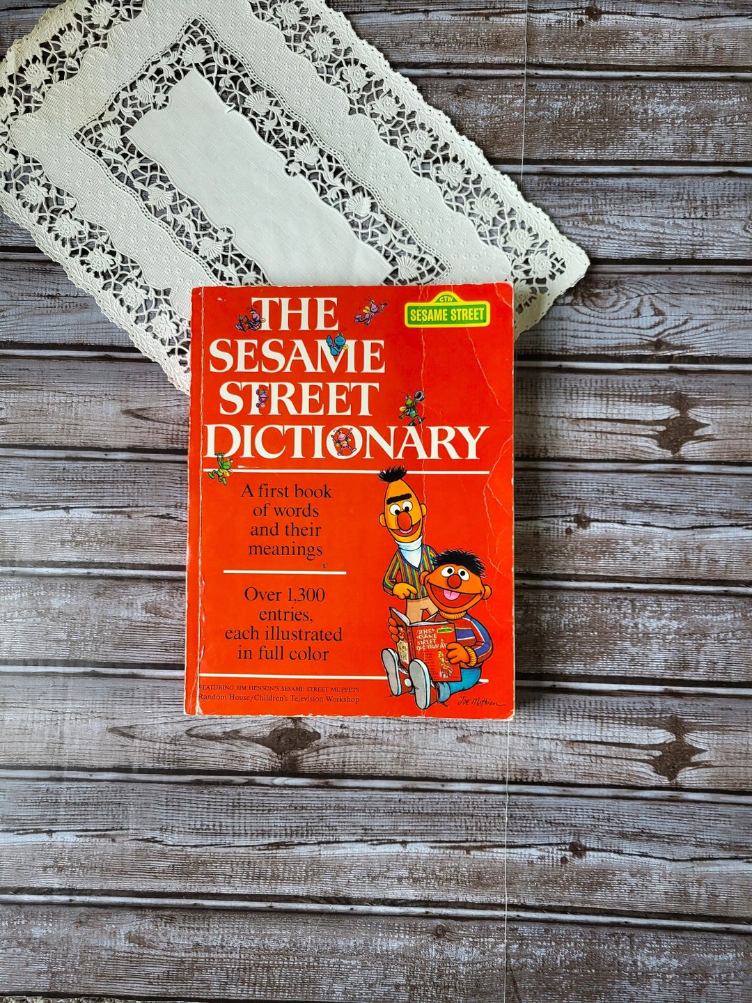 Vintage Childrens Book, Sesame Street Dictionary, 80s Nostalgia, Kids ...