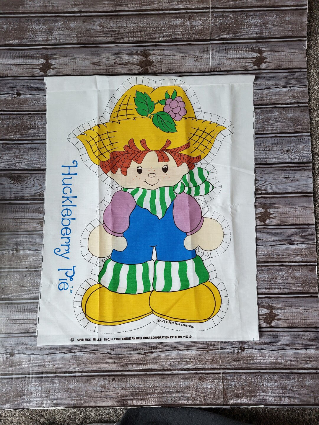 Vintage Sew and Stuff Pillow Pattern, Huckleberry Pie, DIY Pillow ...