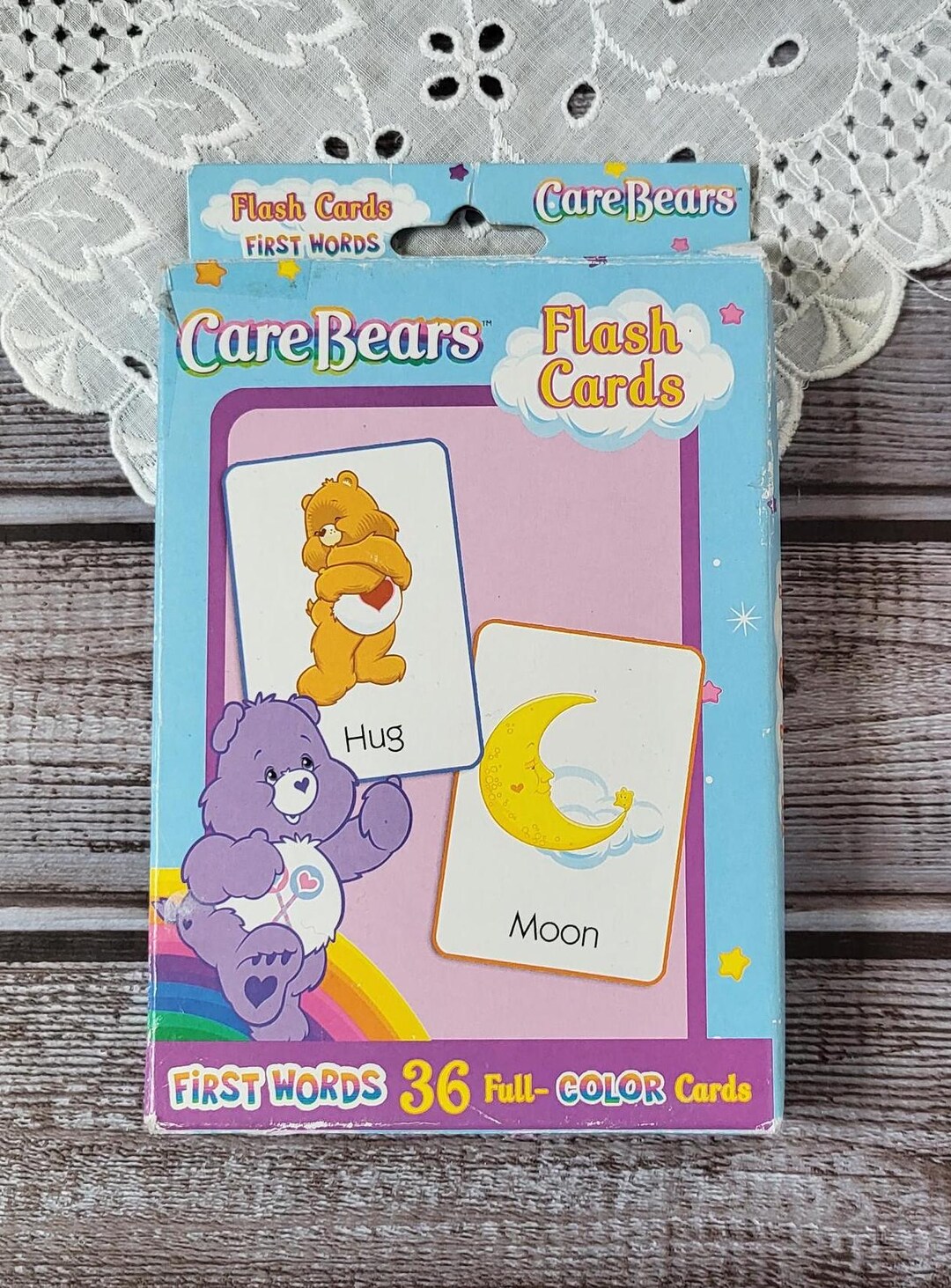 Care Bear Flash Cards, Junk Journal Supplies, Retro Ephemera, Care Bear ...