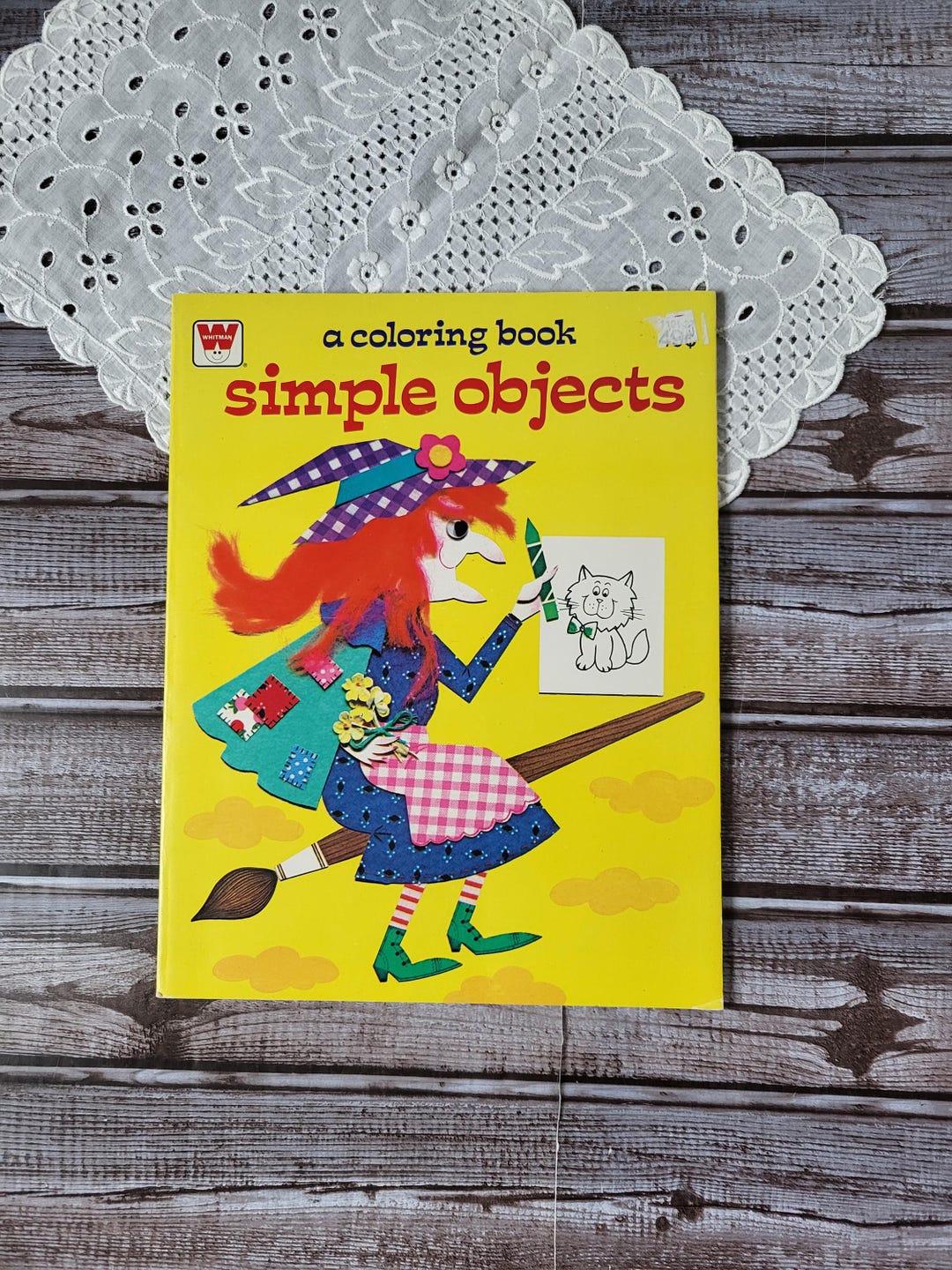Simple Objects Coloring Book, Vintage Activity Book for Kids, 1972 ...