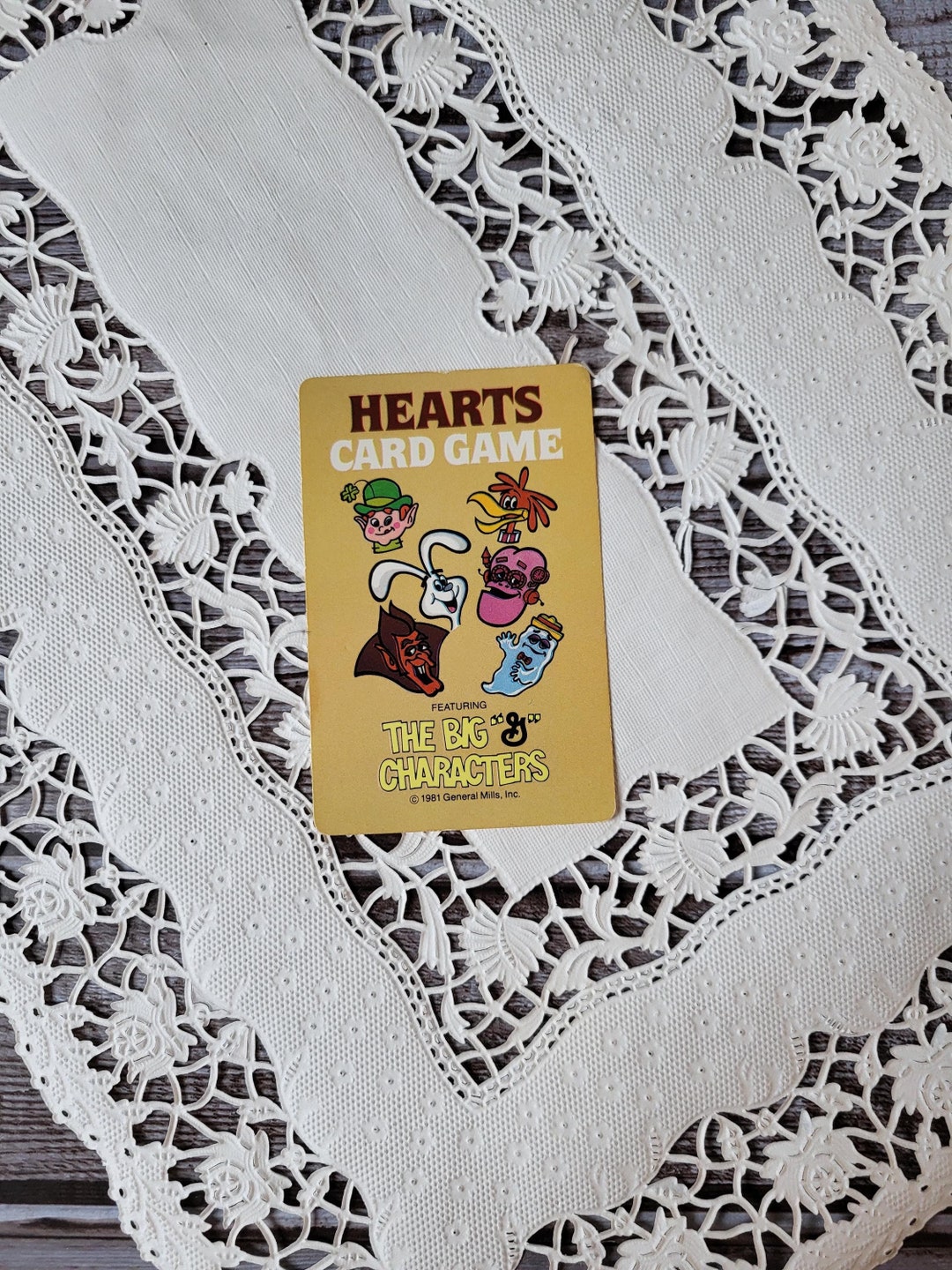 Vintage Card Game, General Mills Characters Cards, Hearts Game, Card ...