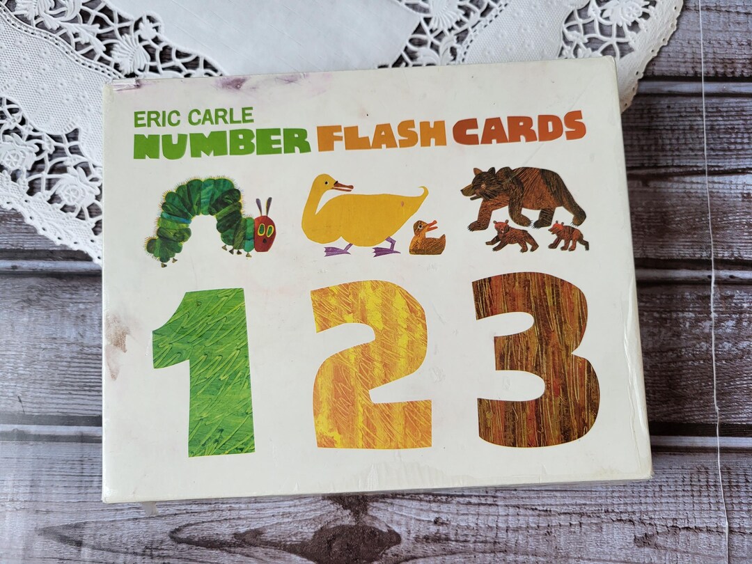 Eric Carle Flash Cards, Junk Journal Supplies, Number Flash Card Game ...