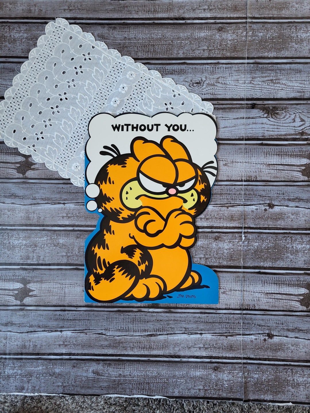 Garfield Greeting Card, Oversized Card, Garfield the Cat, Unused, 1978 ...