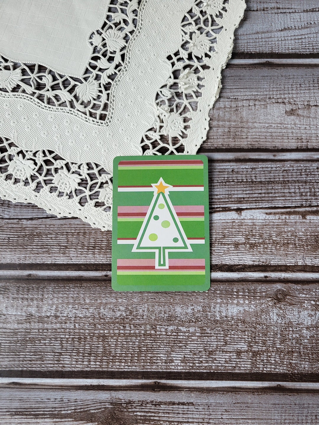 Holiday Playing Card, Christmas Ephemera, Swap Card, Junk Journal ...