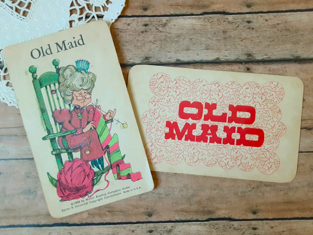 Vintage Old Maid Cards JUMBO, Retro Game Ephemera, Junk Journal Cards, Journal Supplies, Junk ...