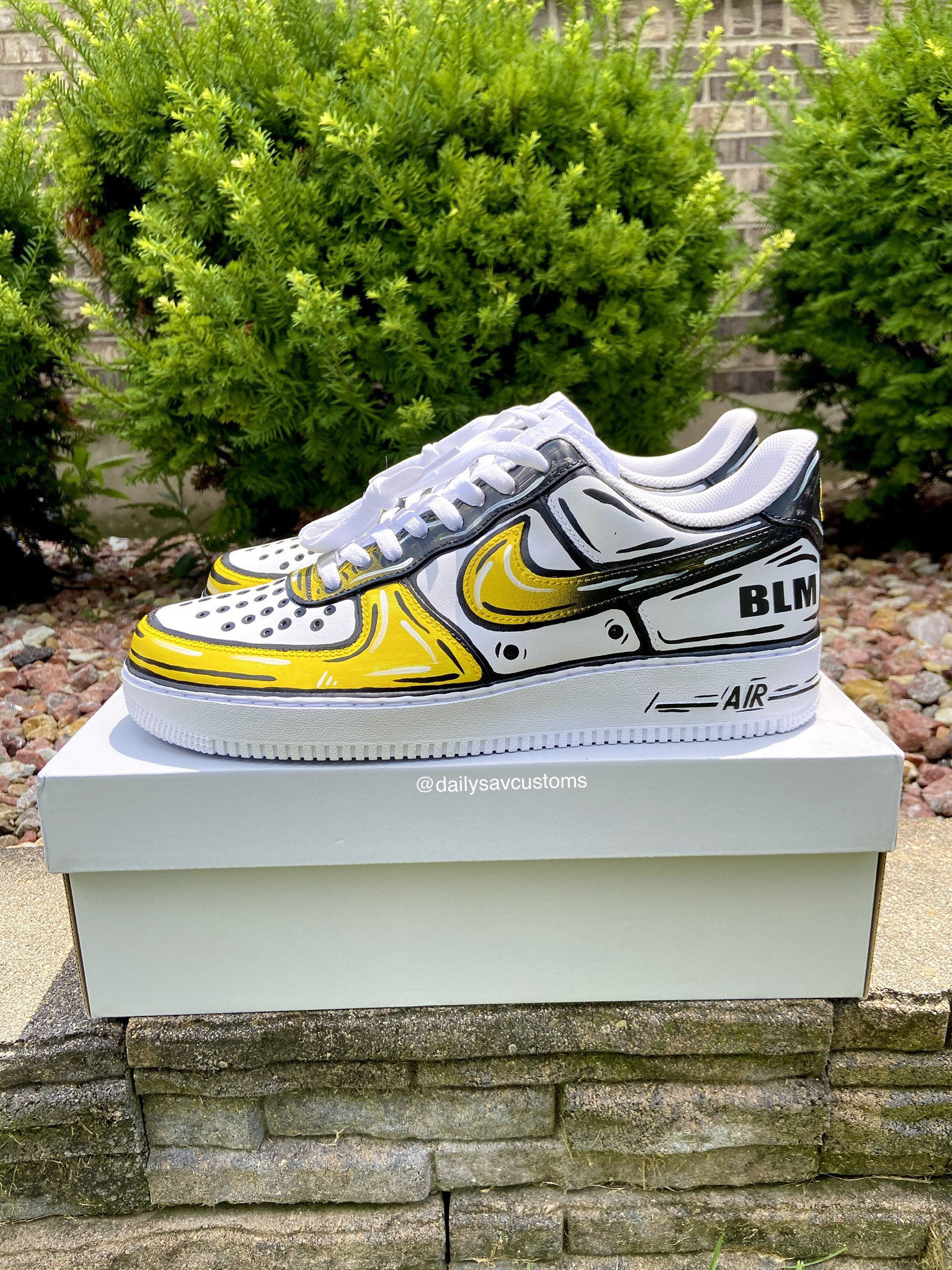 Air Force 1 Cartoon BLM Edition Custom Cartoon Air Force 1 - Etsy