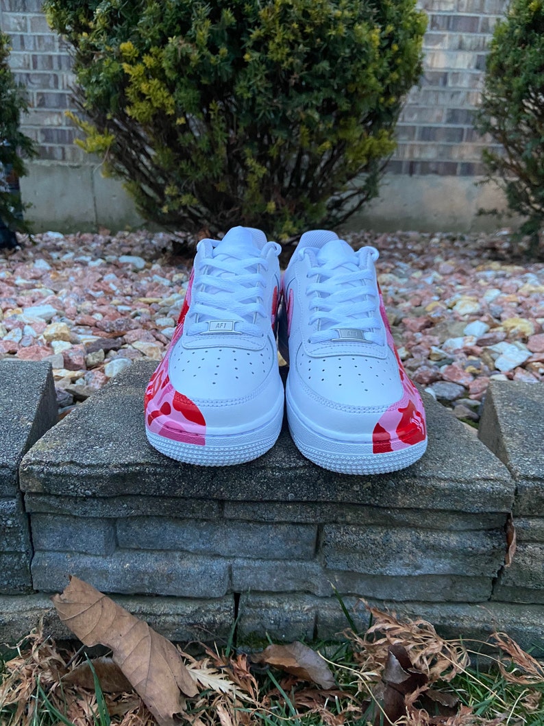 Bape Air Force 1 Custom half Bape, Air Force 1 Bape Custom, A Bathing ...