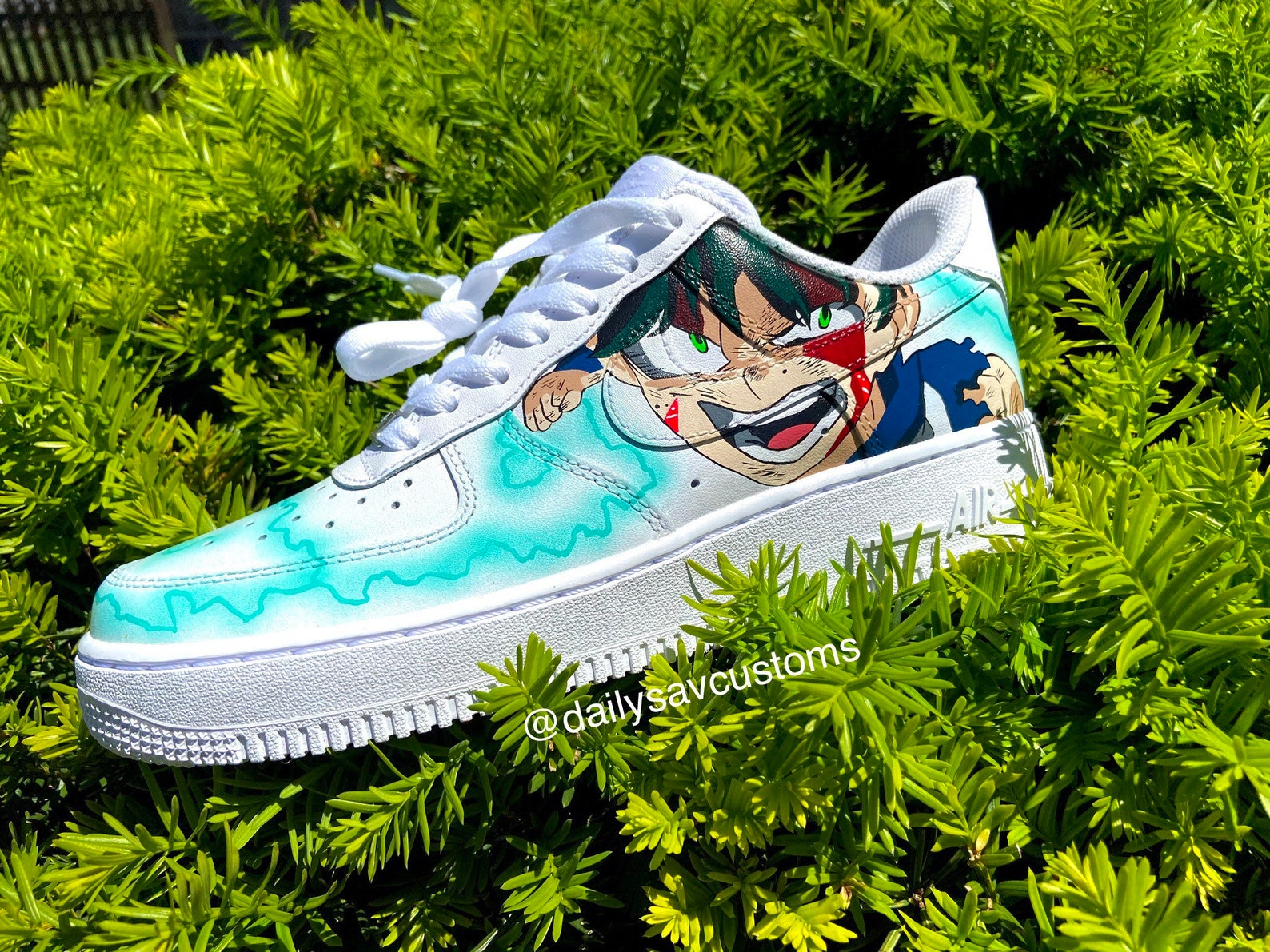 MHA Air Force 1 Customs, Custom MHA Air Force 1s, Deku Air Force 1s ...