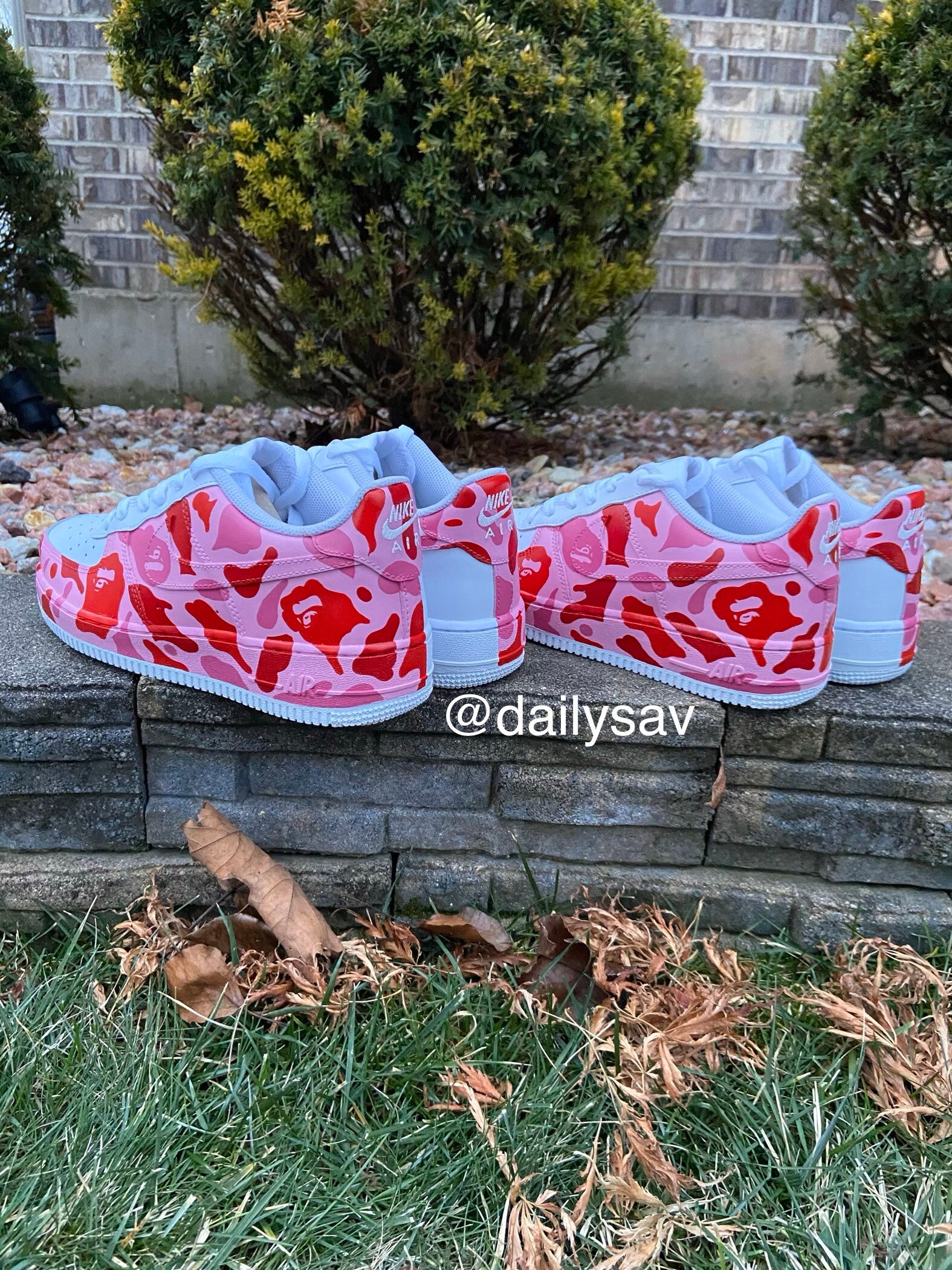 Bape Air Force 1 Custom half Bape, Air Force 1 Bape Custom, A Bathing ...