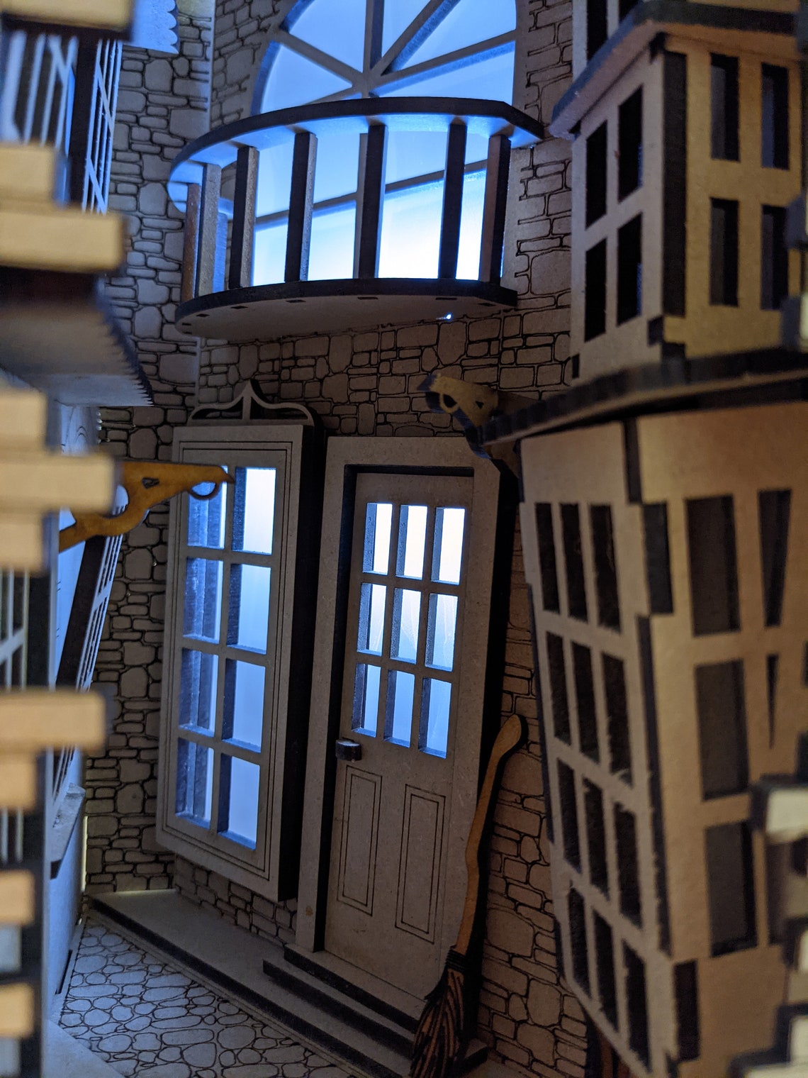 Wizard Alley Themed Book Nook Shelf Insert DIY Alley Book - Etsy