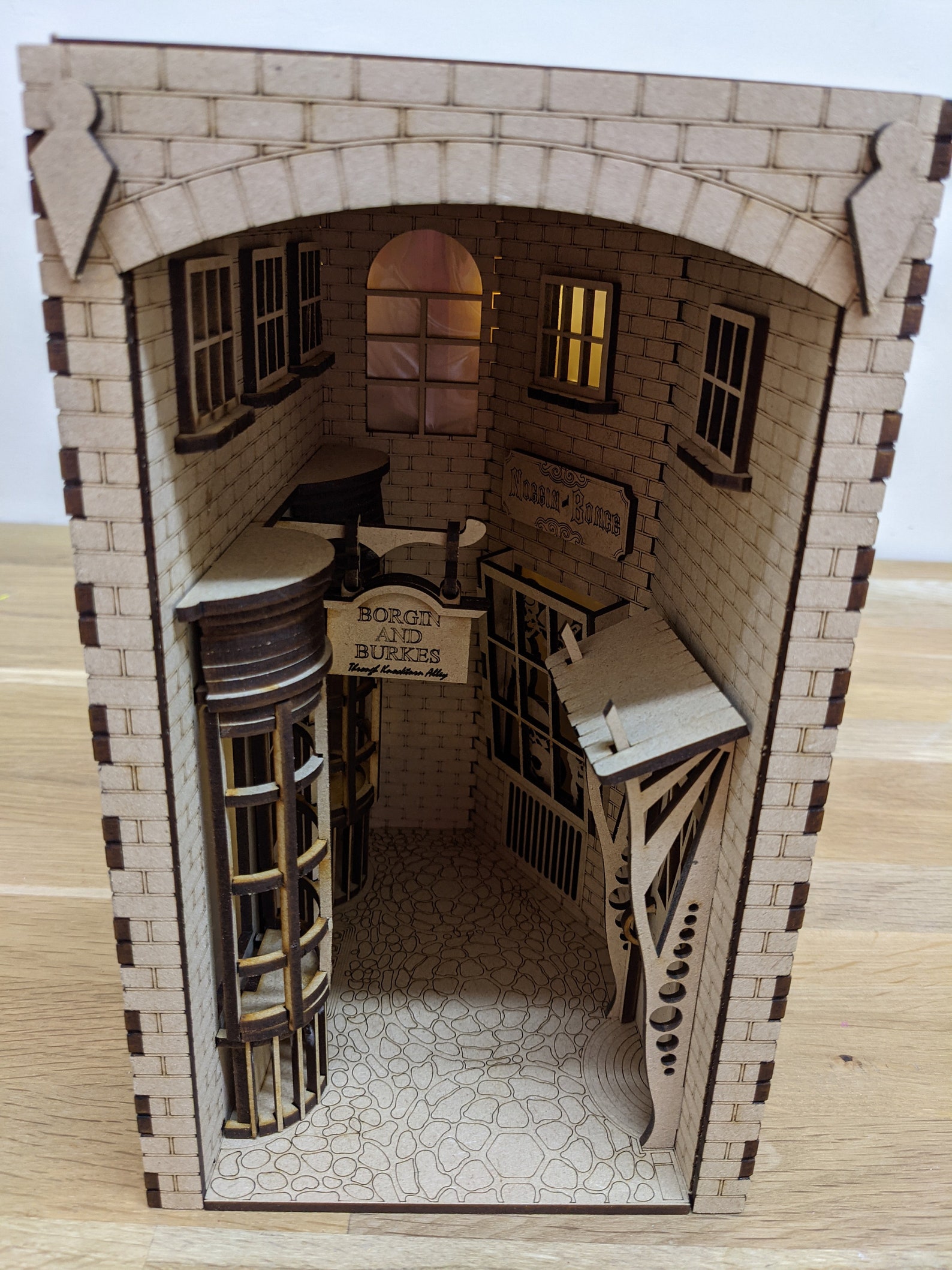 Knockturn Alley Themed Book Nook Shelf Insert DIY Alley Book Nook Kit ...