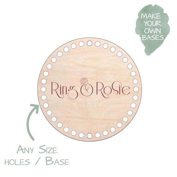 Circular Wooden Base for Crochet Basket Projects Make Your | Etsy UK