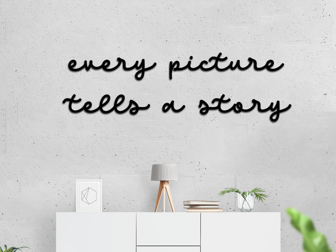 Every Picture Tells A Story - Acrylic Wall Quote - Picture Frame ...