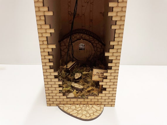 Hobbit / LOTR Themed Book Nook Shelf Insert DIY Alley Book - Etsy