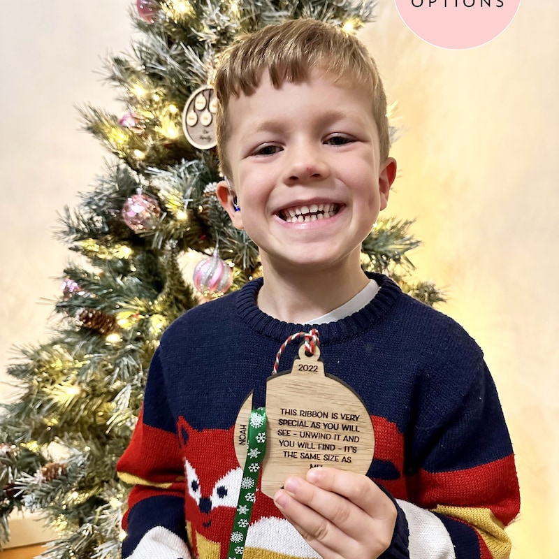 Height Ribbon Bauble - Etsy UK