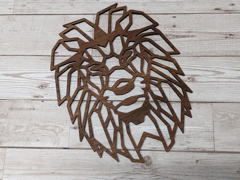 Safari Themed Wall Decor Art Wooden Geometric - Nursery - Elephant ...