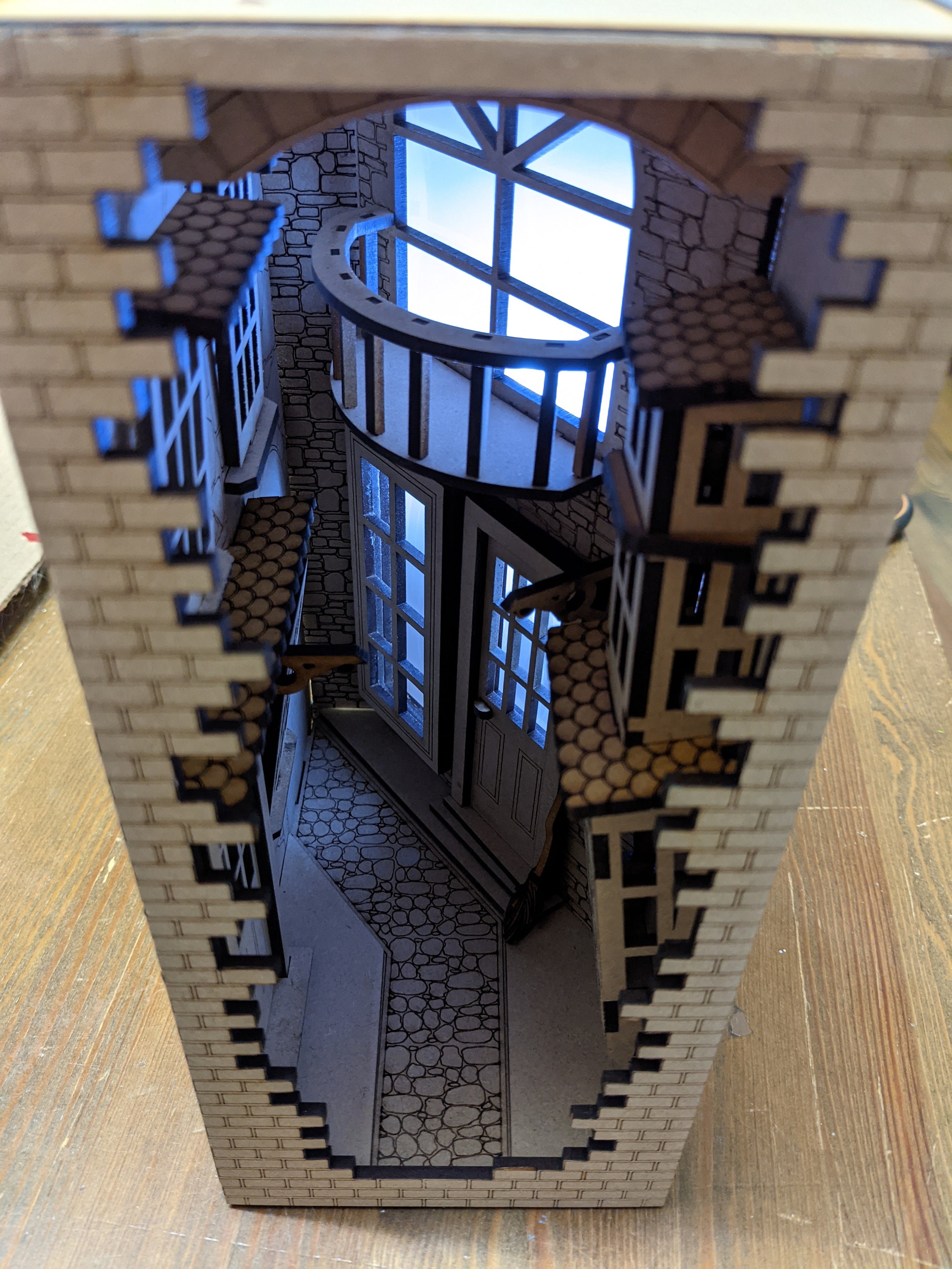 Wizard Alley Themed Book Nook Shelf Insert DIY Alley Book - Etsy