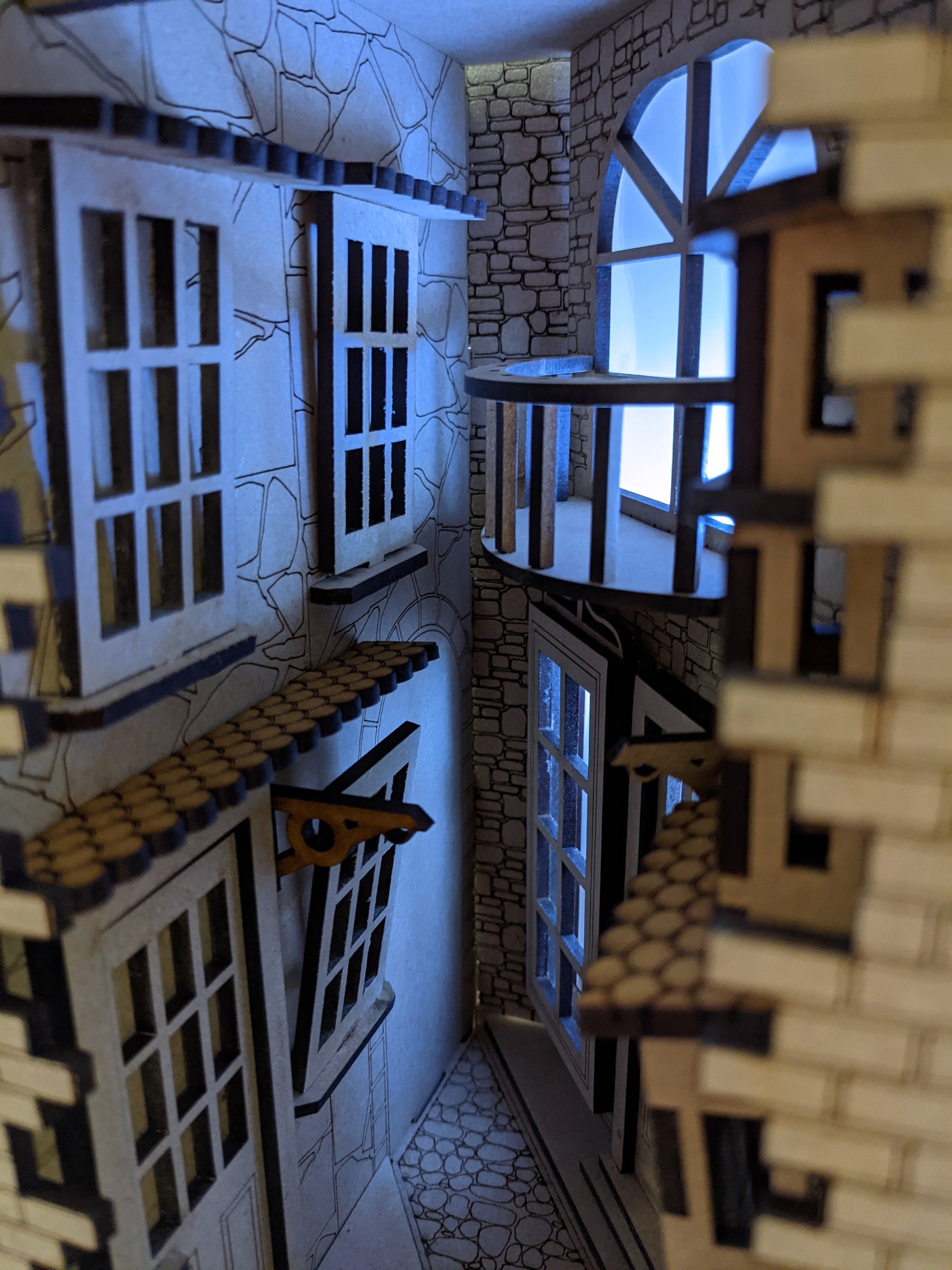 Wizard Alley Themed Book Nook Shelf Insert DIY Alley Book - Etsy