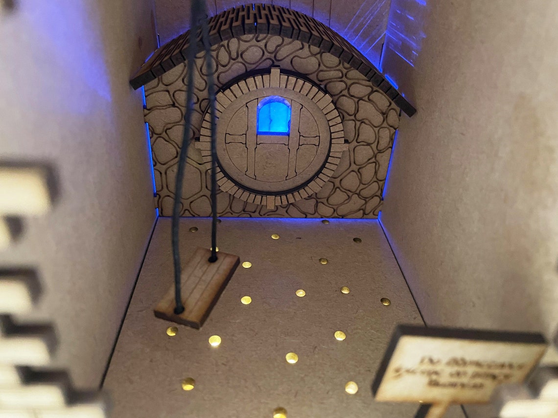 Hobbit / LOTR Themed Book Nook Shelf Insert - DIY Alley Book Nook Kit ...