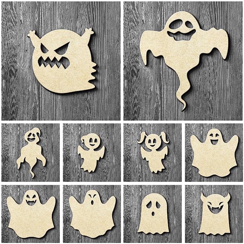 Halloween Grim Reaper Ghost Crafting Blanks Hand Sanded High | Etsy