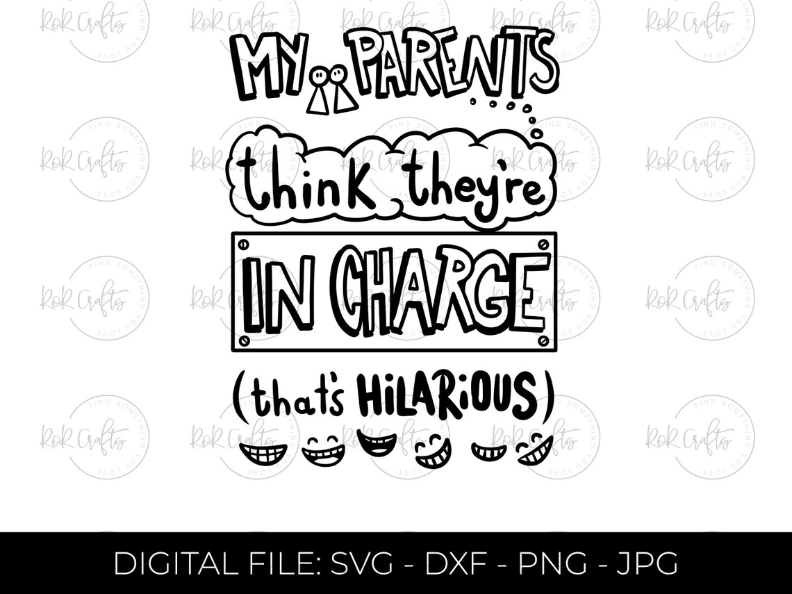 My Parents Think They're in Charge SVG, Funny Baby Svg, Little Boss SVG ...