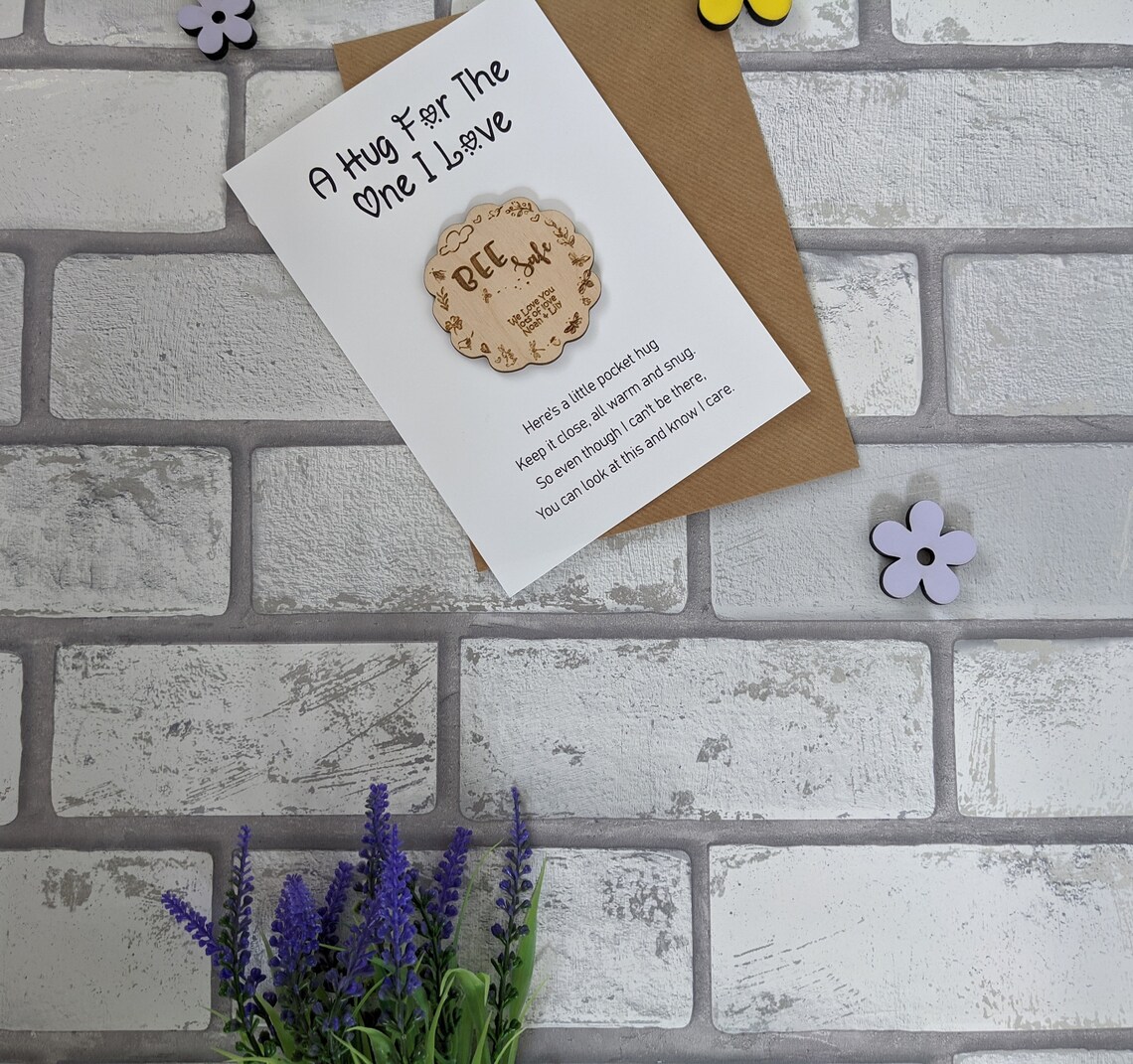 Little Pocket Hug / Bee Safe Inspiration / Motivation - Etsy UK