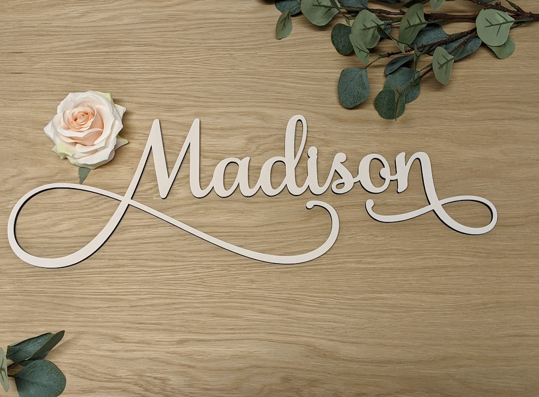 Custom LARGE Decorative 80cm / 31 INCHES Calligraphy Wooden Name Sign ...