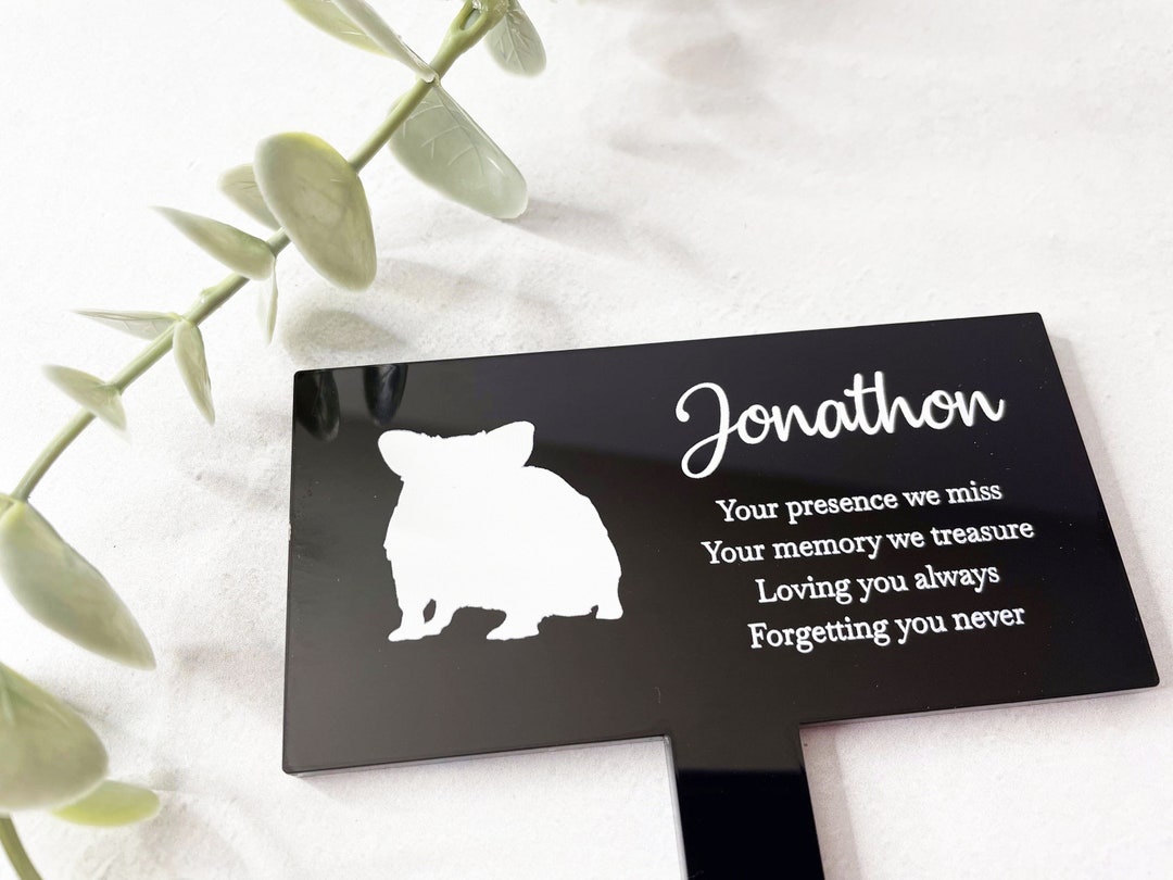 Animal Memorial Plaque Cross Remembrance Memorial Grave Marker Plaque ...