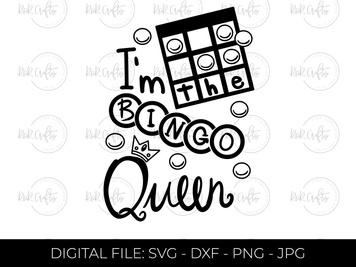 Bingo SVG Bingo Player SVG Bingo Lady Svg Bingo Games Svg - Etsy