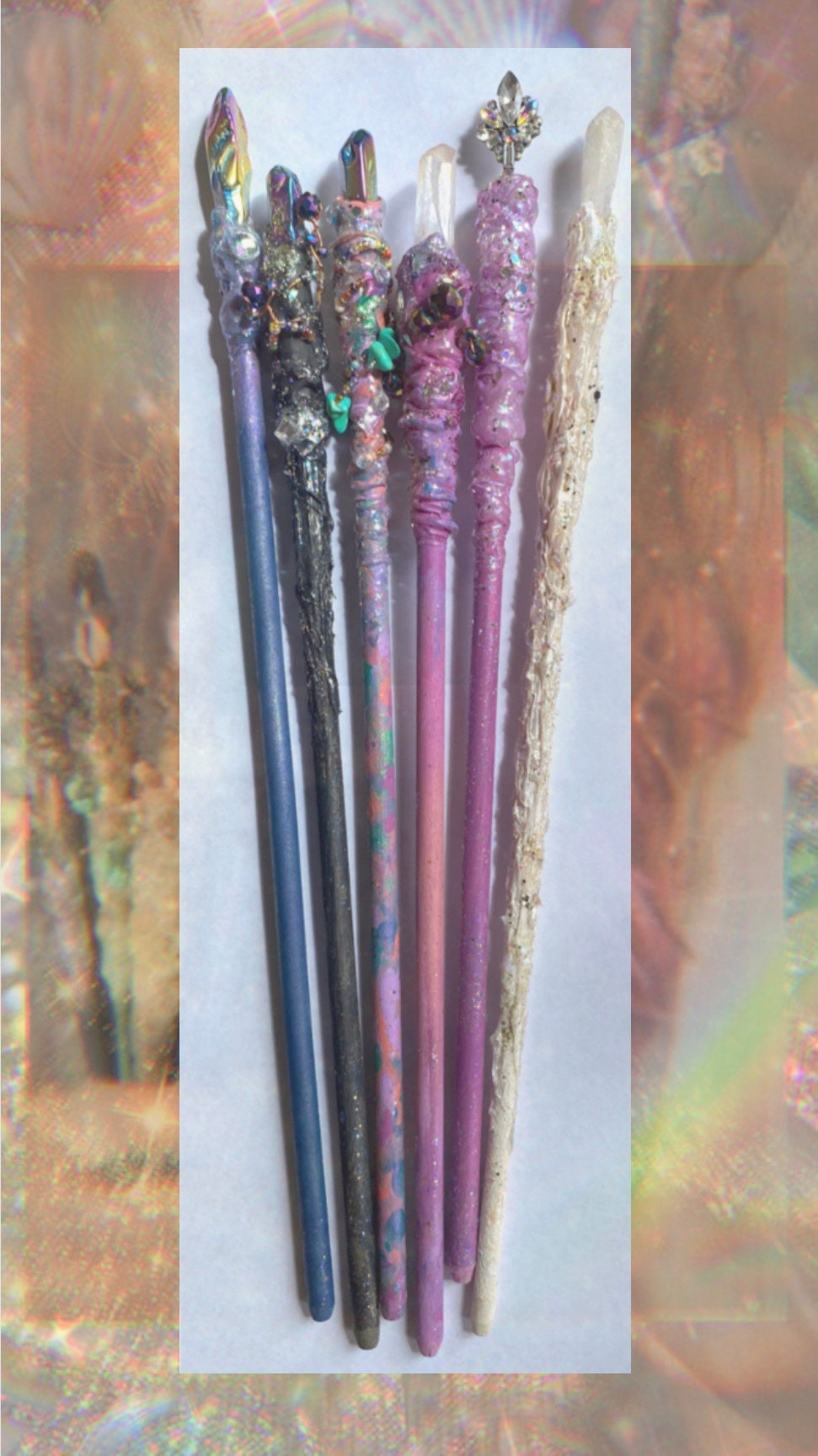 Handcrafted Magical Wands Crystal Wands Seashell Wands - Etsy