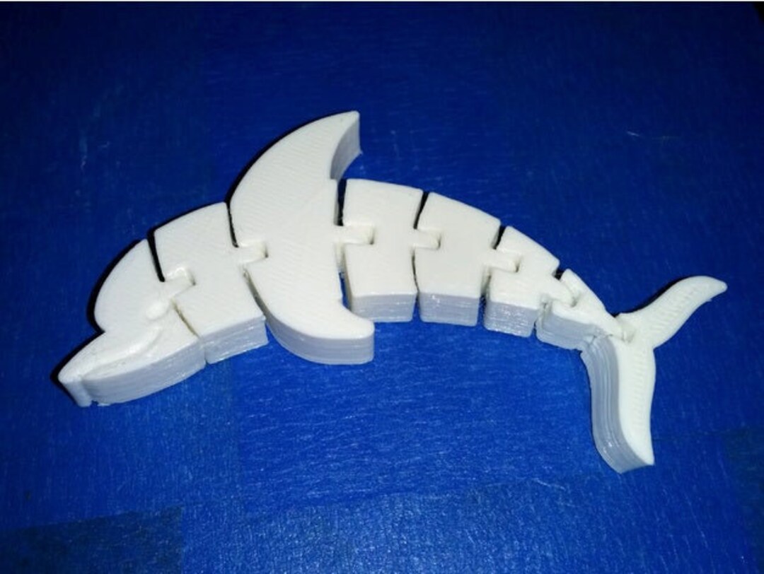 3D Customizable Print - Flexi-toys - 3D Prints Flexi-toys - Flexi-shark ...