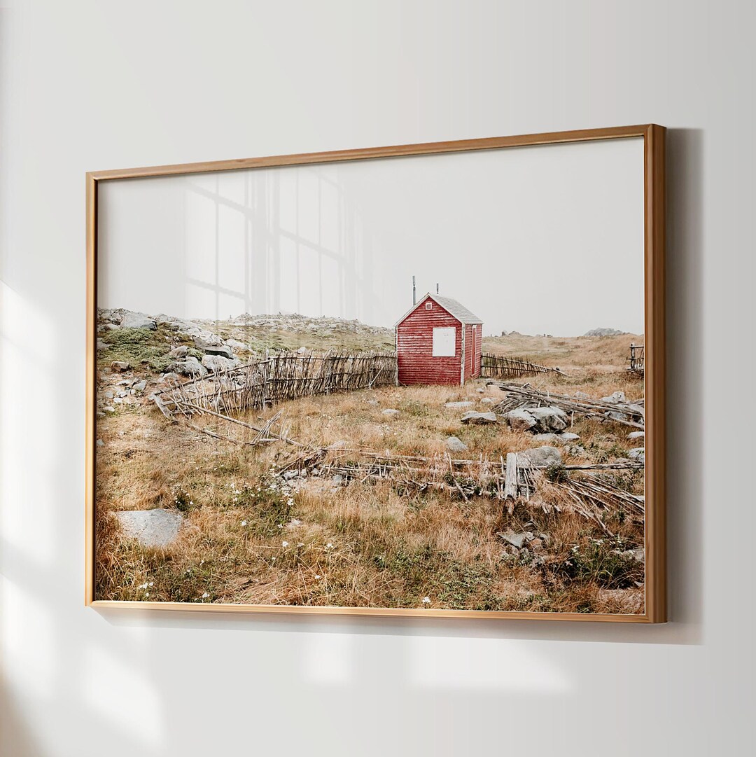 Newfoundland Print, Rustic Barn Print, Minimalist Nature, Modern ...