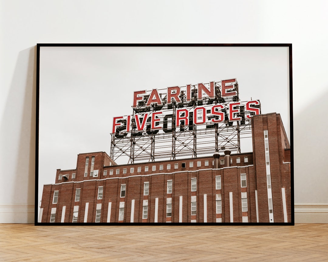 Farine Five Roses Montreal Photography Wall Art, Montreal Travel Print ...