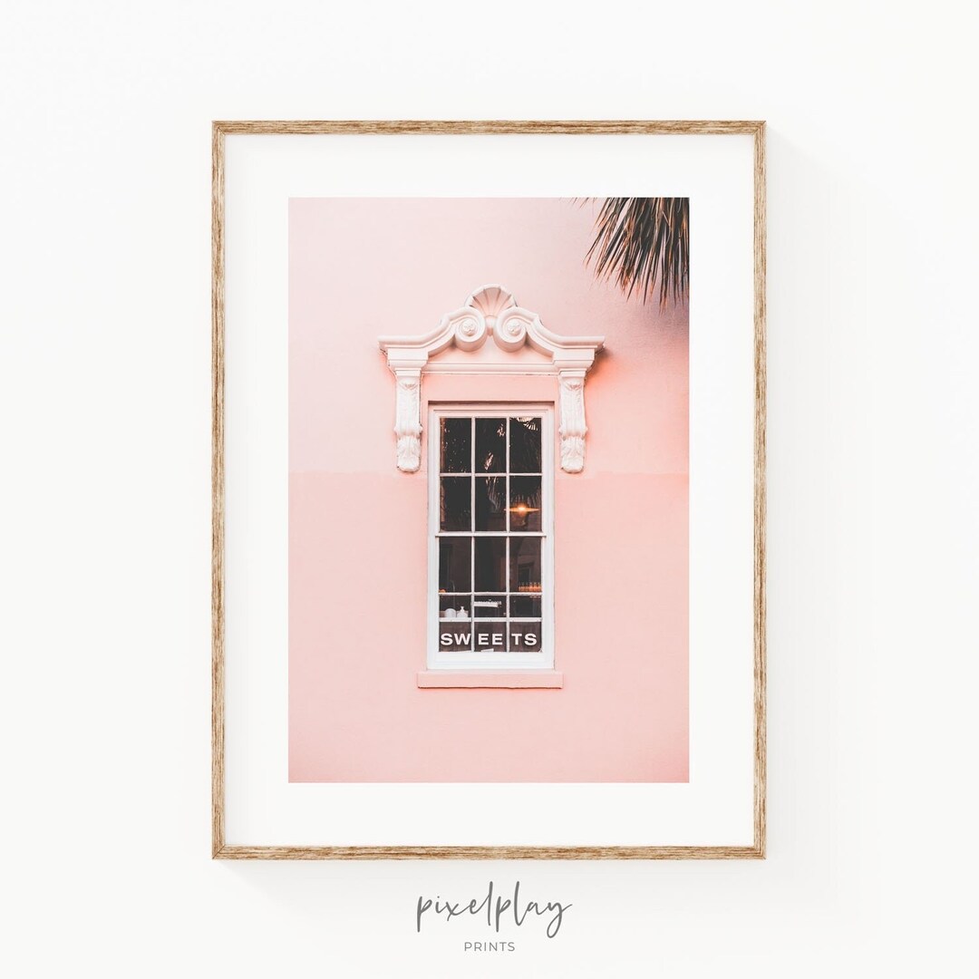 Sweets Pink Window Print, Fine Art Photography, Candy Shop, Pink Pastel ...