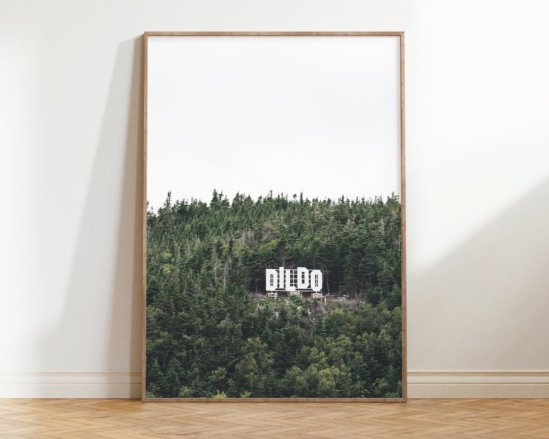 Minimalist Green Forest Nature Print, Modern Farmhouse, Nature Wall Art ...