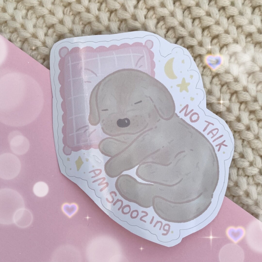 Snoozing Puppy Sticker | Babycore, Puppycore, Puppy, Puppygirl, Kawaii ...