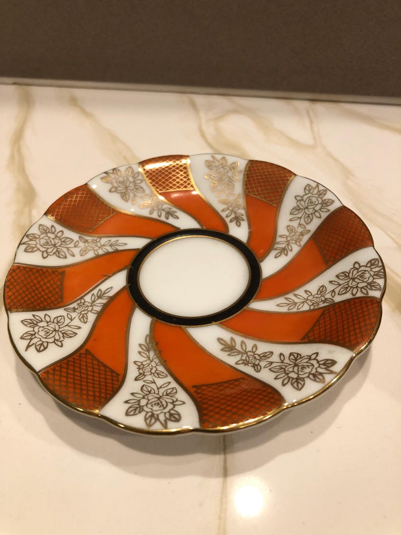 Vintage Demi Tass Cup With Fancy Handle and Saucer Made in Japan - Etsy