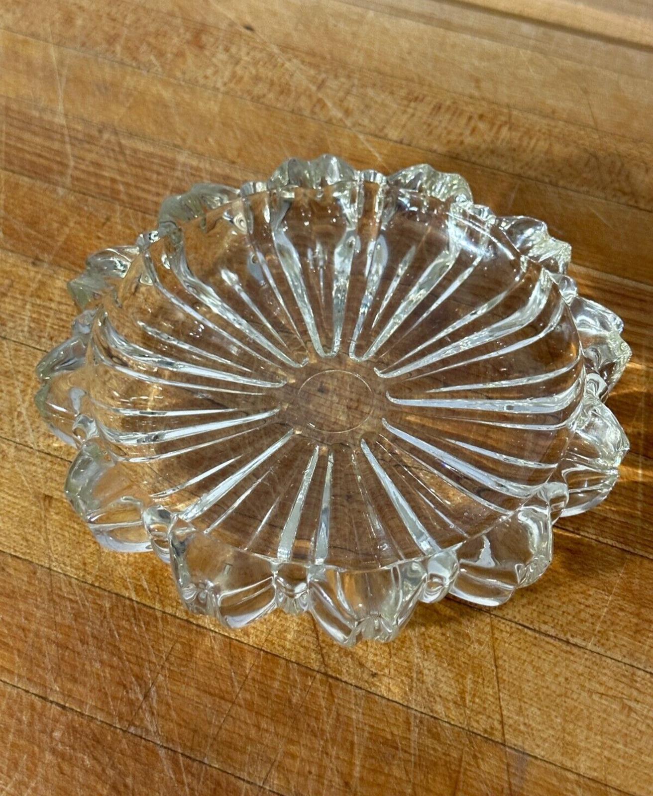 Vintage Hazel Atlas Clear Glass Round Ashtray MCM Trinket Dish - Etsy