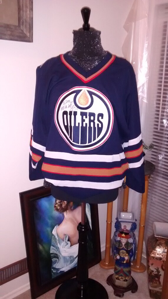 Vintage Edmonton Oilers Home Jersey Adult S CCM,Hocke… - Gem