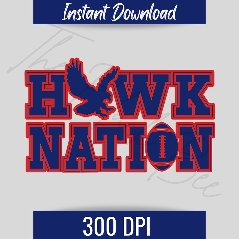 Custom Hawk Nation School Spirit PNG - Etsy
