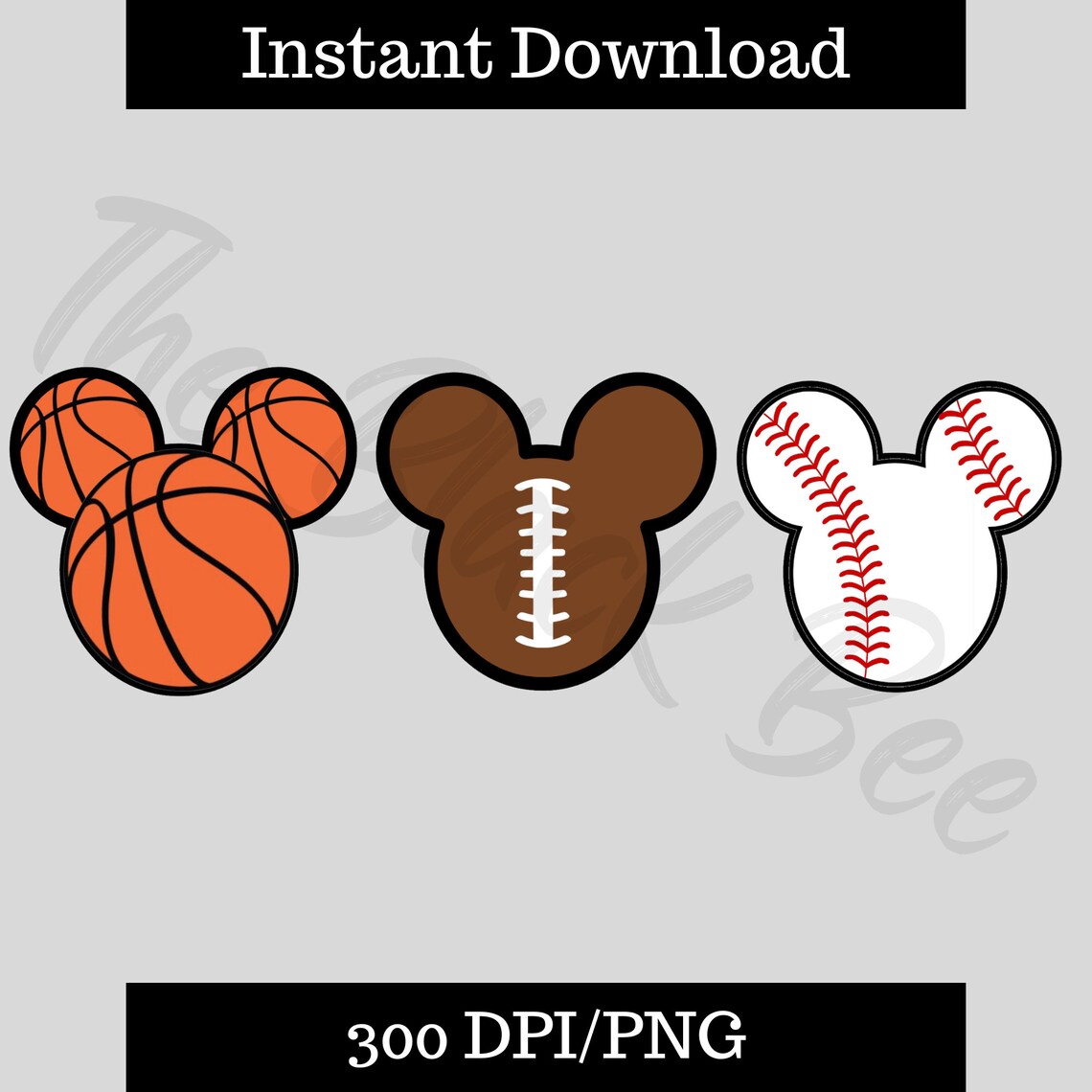 Sports Trio Mickey Png, Baseball Png, Football Png, Basketball Png ...