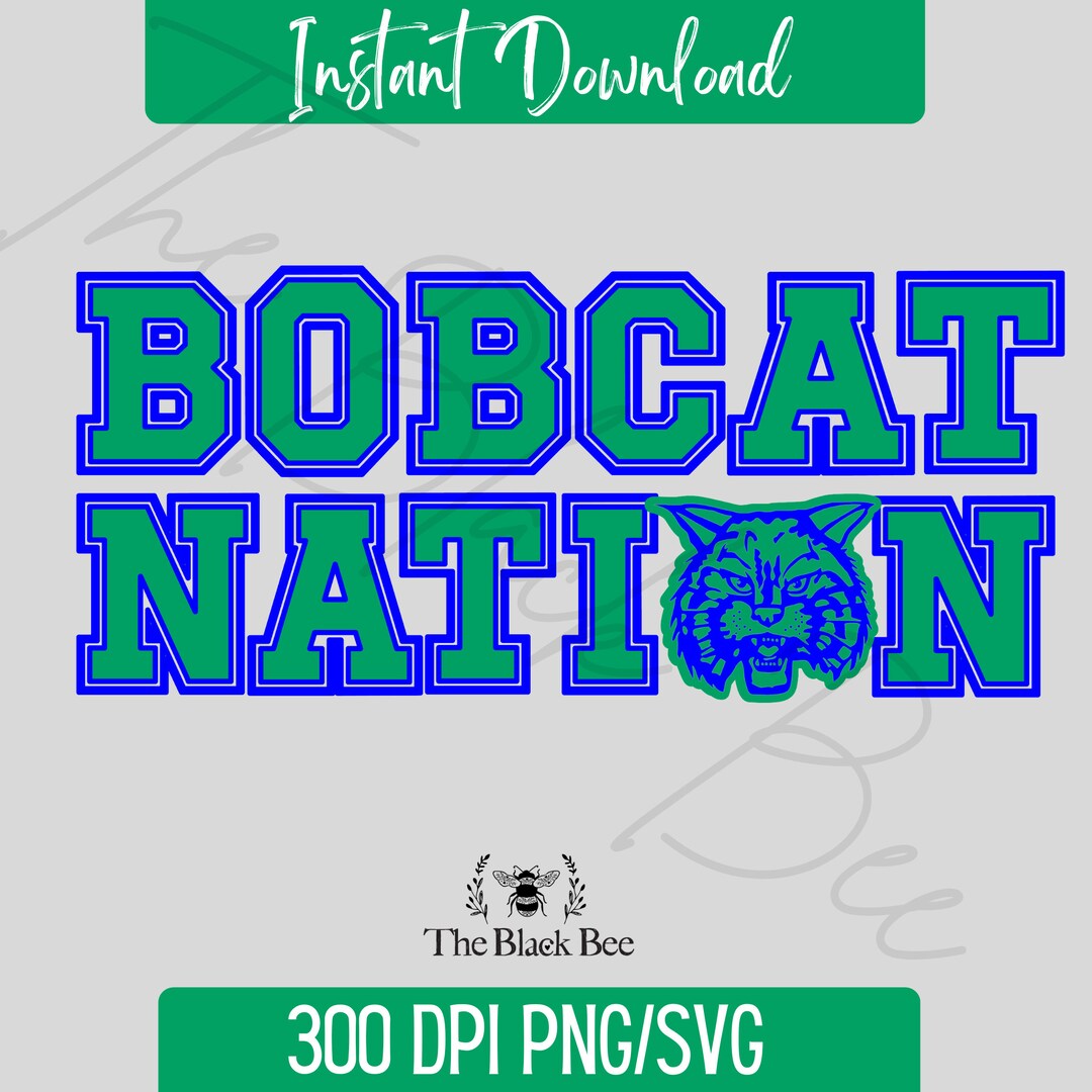 Custom Bobcat Nation School Spirit PNG SVG - Etsy