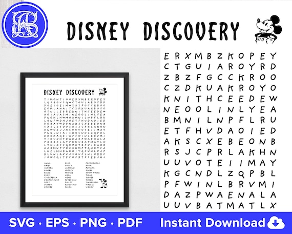 Word Search Wall Art Svg / Svg Eps Png Pdf / Forget Your Phone - Etsy