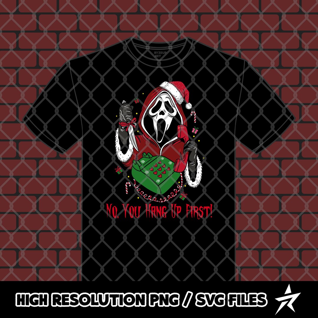 Ghostface Scream Merry Christmas SVG PNG, Funny Christmas Shirt, Xmas ...