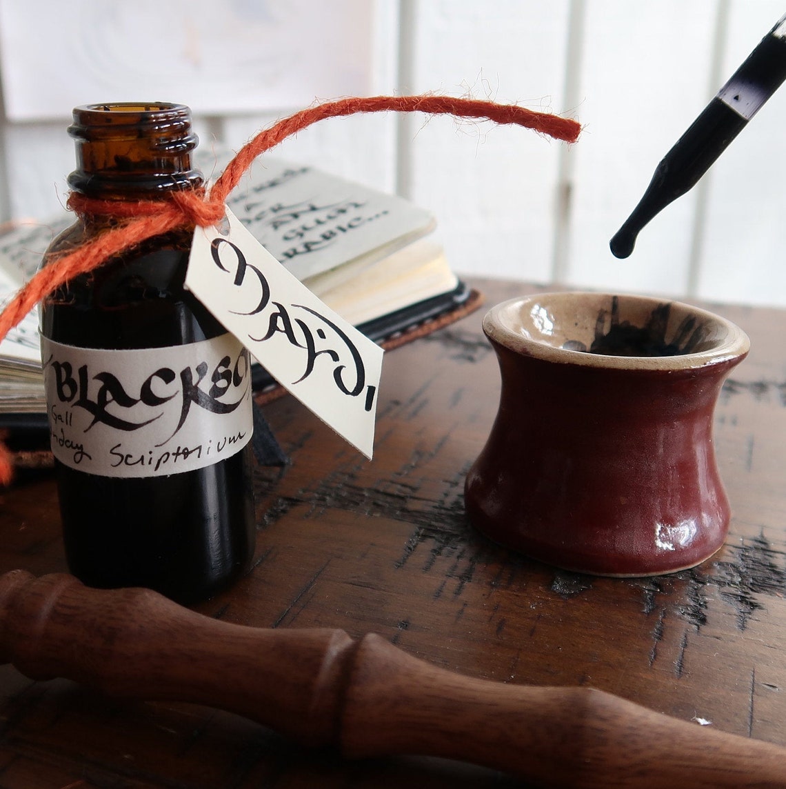 THE BLACKSMITH Medieval Iron Gall Black Calligraphy Ink | Etsy