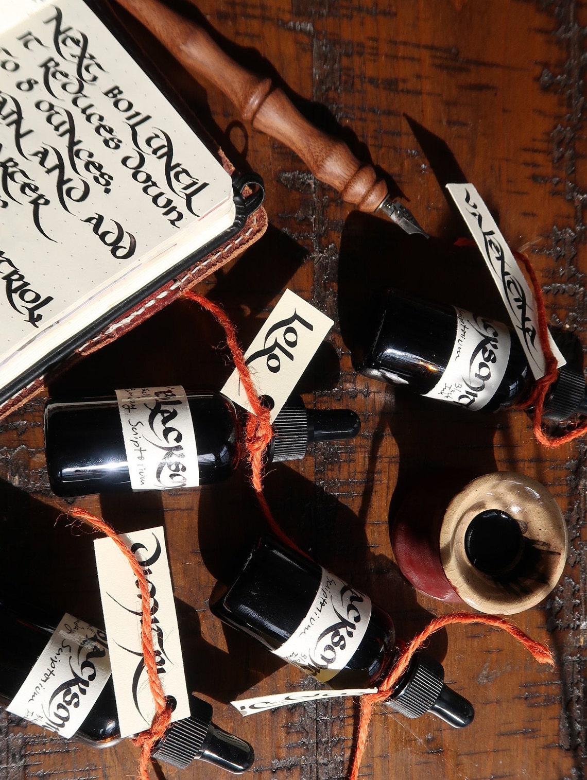 THE BLACKSMITH Medieval Iron Gall Black Calligraphy Ink | Etsy