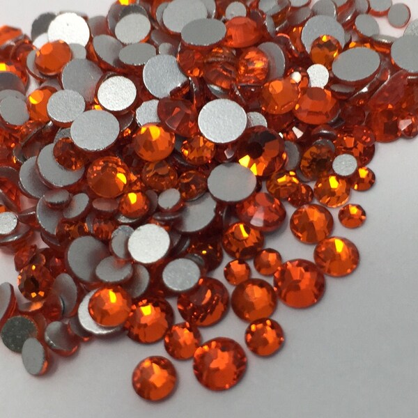Orange Rhinestone - Etsy